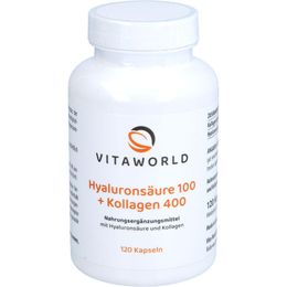 vitaworld Hyalurons&auml;ure 100+Kollagen 400 Kapseln 120 St