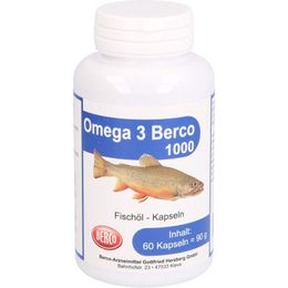 Berco-ARZNEIMITTEL OMEGA-3 Berco 1000 mg Kapseln 60 St