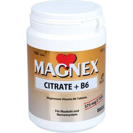 Magnex Citrate+B6 vegan laktosefrei zuckerfrei Tab 100 St