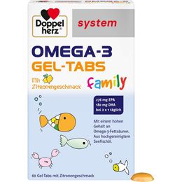 Queisser Doppelherz Omega-3 Gel-Tabs family system 60 St