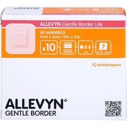 EurimPharm Arzneimittel Allevyn Gentle Border Lite 5x5 cm Schaumverb. 10 St