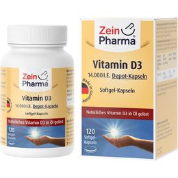Vitamin D3 14.000 I.E. Softgel-Kapseln ZeinPharma 120 St