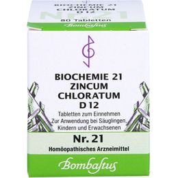 Bombastus Biochemie 21 Zincum chloratum D 12 Tabletten 80 St
