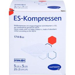 ES-KOMPRESSEN steril 5x5 cm 8fach 25X2 St