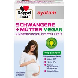 Queisser Doppelherz Schwangere+M&uuml;tter vegan syst.Kombipack. 60 St
