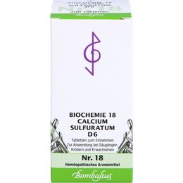 Bombastus Biochemie 18 Calcium sulfuratum D 6 Tabletten 200 St
