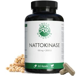 Heilpflanzenwohl GmbH Green Naturals Nattokinase 100 mg vegan Kapseln 365 St