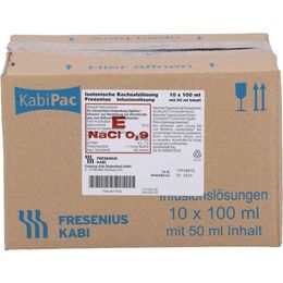 Fresenius Isotonische Kochsalzlösung 100ml halbgefüllt 10X50 ml