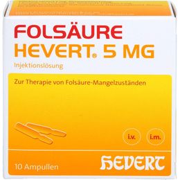 Fols&auml;ure Hevert 5 mg Ampullen 10X2 ml