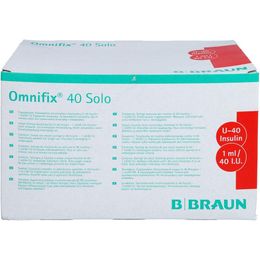B.Braun Omnifix Solo Insulinspr.1 ml U40 100X1 ml