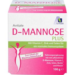 Avitale D-MANNOSE Plus 2000 mg Pulver m.Vit.u.Mineralstof. 100 g