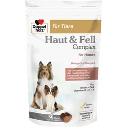 Queisser Doppelherz für Tiere Haut&Fell Compl.Chews f.Hunde 60 St