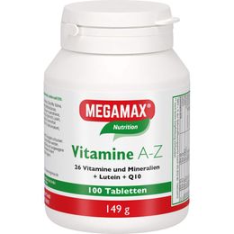 Megamax Vitamine A-Z+Q10+Lutein Tabletten 100 St