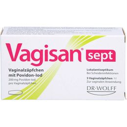 Vagisan sept Vaginalz&auml;pfchen mit Povidon-Iod 5 St