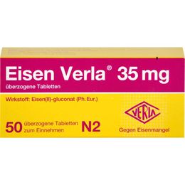 Verla-Pharm Arzneimittel GmbH & Co. KG Eisen Verla 35 mg &uuml;berzogene Tabletten 50 St