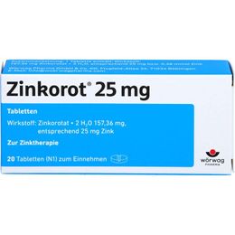 WÖRWAG PHARMA Zinkorot 25 mg Tabletten 20 St