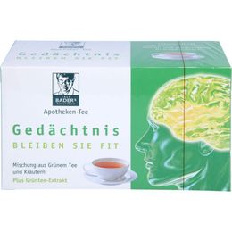 Baders Apotheken Tee Ged&auml;chtnis Filterbeutel 20 St
