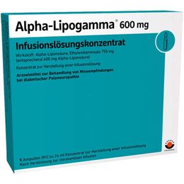 W&Ouml;RWAG PHARMA ALPHA-LIPOGAMMA 600 mg Infusionsl&ouml;sungskonz. 5X24 ml