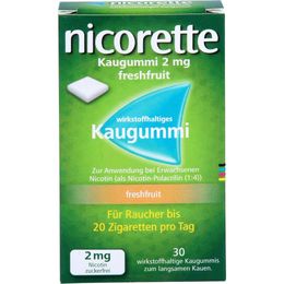 EurimPharm Arzneimittel Nicorette Kaugummi 2 mg freshfruit 30 St