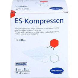 ES-KOMPRESSEN steril 5x5 cm 8fach 25X2 St