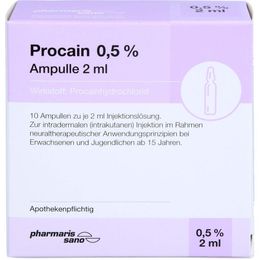 Procain pharmarissano 0,5% Inj.-Lsg.Ampullen 2 ml 10X2 ml