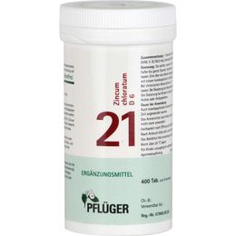 Pfl&uuml;ger&reg; Biochemie Pfl&uuml;ger 21 Zincum chloratum D 6 Tabl. 400 St