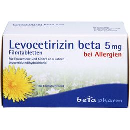 betapharm Levocetirizin beta 5 mg Filmtabletten 100 St