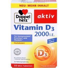 Queisser Doppelherz Vitamin D3 2000 I.E. Tabletten 50 St
