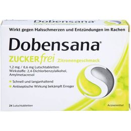 Reckitt Benckiser Deutschland GmbH Dobensana zuckerfrei Zitronengesc.1,2mg/0,6mg Lut. 24 St