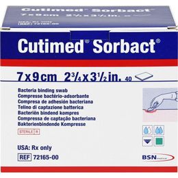 Avitamed Cutimed Sorbact Kompressen 7x9 cm 40 St
