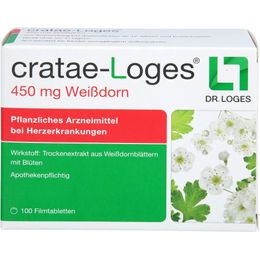 Dr. Loges + Co. GmbH CRATAE-LOGES 450 mg Weißdorn Filmtabletten 100 St