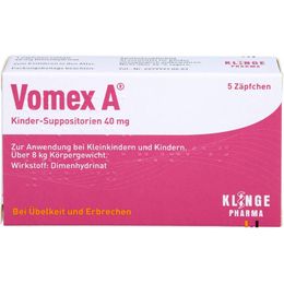 Vomex A Kinder-Suppositorien 40 mg 5 St