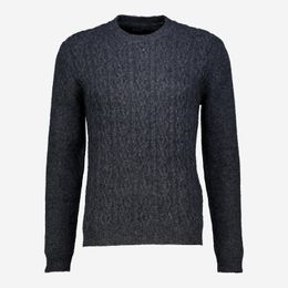 Replay Dunkelgaruer Pullover mit Zopfstrick