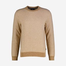 BOSS Hellbrauner Pullover aus Wollmischung