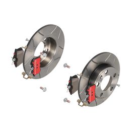 Brembo Bremsensatz-Hinterachse MAX LINE Bremsensatz, Scheibenbremse hinten rechts links Geschlitzt 230mm f&uuml;r SKODA VW SEAT PEUGEOT (FAW) (SVW) RELY AU