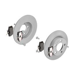 ATE Bremsensatz-Hinterachse Standard Disc / Ceramic IJZJSGL8N8 Bremsensatz, Scheibenbremse hinten rechts links voll 230mm f&uuml;r SKODA SEAT VAG 1J0615601