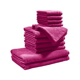 REDBEST Frottier, Leichtfrottier Frottier-Set 14-tlg. Oceanside in fuchsia | Gr.: onesize