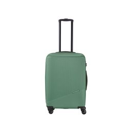 Travelite Bali - 4-Rollen-Trolley M 67 cm (weiß/cognac) in grÃ¼n | Gr.: onesize