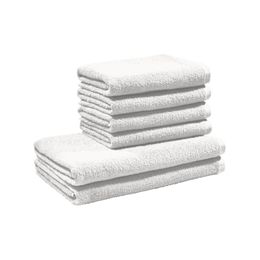 REDBEST Frottier, Leichtfrottier Frottier-Set 6-tlg. Oceanside in weiß | Gr.: onesize