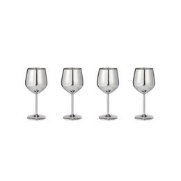 Butlers Weinglas MANHATTAN LOUNGE 4er-Set in Silber | Gr.: onesize