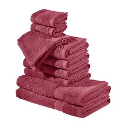 REDBEST Frottier Frottier-Set 10-tlg. Chicago in weinrot | Gr.: onesize