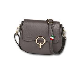 Leder Umhängetasche Florence Tasche grau ca. 23cm | Gr.: onesize