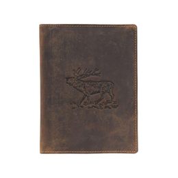 Green Burry Greenburry Vintage Hirsch Ausweisetui Leder 12 cm in antikbraun | Gr.: onesize