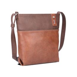 Zwei Jana J10 - Schultertasche 29 cm (papaya) in cognac | Gr.: onesize