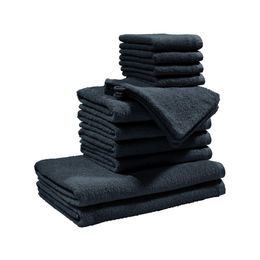 REDBEST Frottier, Leichtfrottier Frottier-Set 14-tlg. Oceanside in schwarz | Gr.: onesize