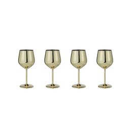 Butlers Weinglas MANHATTAN LOUNGE 4er-Set in Gold | Gr.: onesize