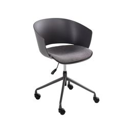 Beliani Bürostuhl GLEEFUL in Grau/Schwarz - (W) 64 x (H) 77 x (L) 64 cm | Gr.: onesize