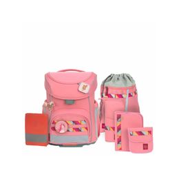 Lässig Lässig School Set Slim Unique - Schulranzen Set 7tlg. (Black) in Pink | Gr.: onesize