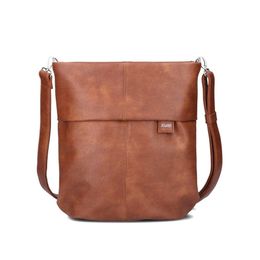 Zwei Mademoiselle M12 - Schultertasche 32 cm (cord-mocca) in cognac | Gr.: onesize