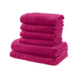 REDBEST Frottier Frottier-Set uni 6-tlg. New York in fuchsia | Gr.: onesize
